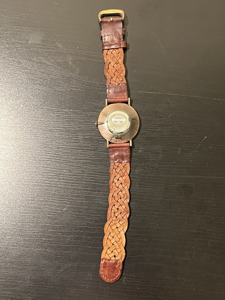 Vintage Fossil BW-6716 Sea Horse Shell Stone 1994 Rare Mens Watch New ...