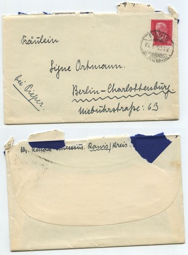 10470 - Beleg - Ranis nach Berlin-Charlottenburg, Niebuhrstr. 63 | eBay.de