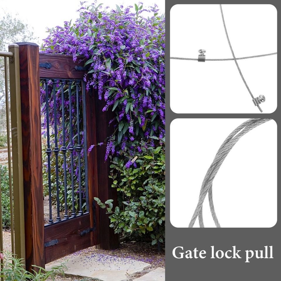 Gate Latch Cable Pull Stainless Steel Gate Latch Cable Pull Gate Latch ...