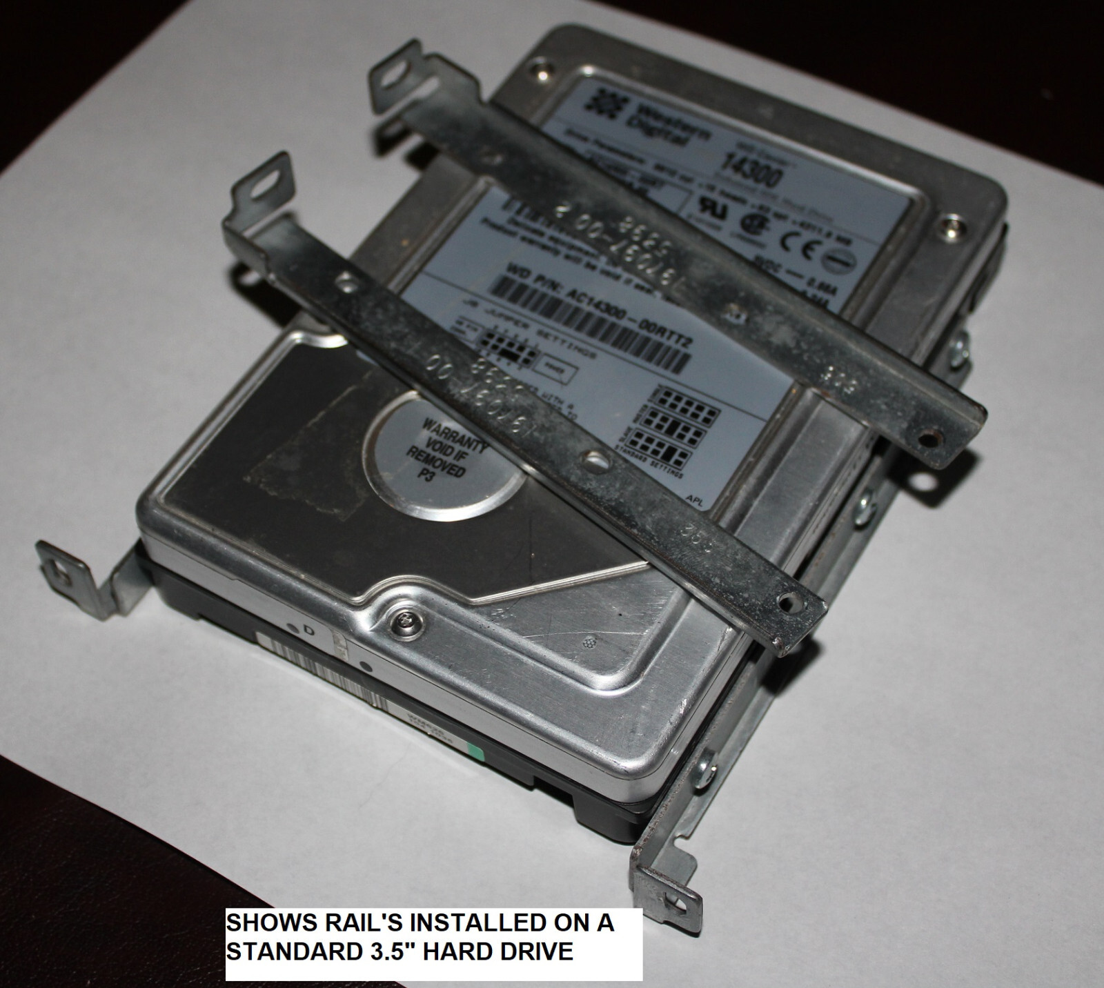 COMPAQ HARD DRIVE RAILS 3 1/2" COMPAQ STYLE PULLS 197097-001 197097-002 ...