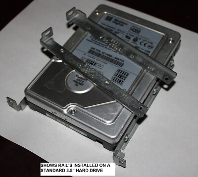 COMPAQ HARD DRIVE RAILS 3 1/2" COMPAQ STYLE PULLS 197097-001 197097-002 ...