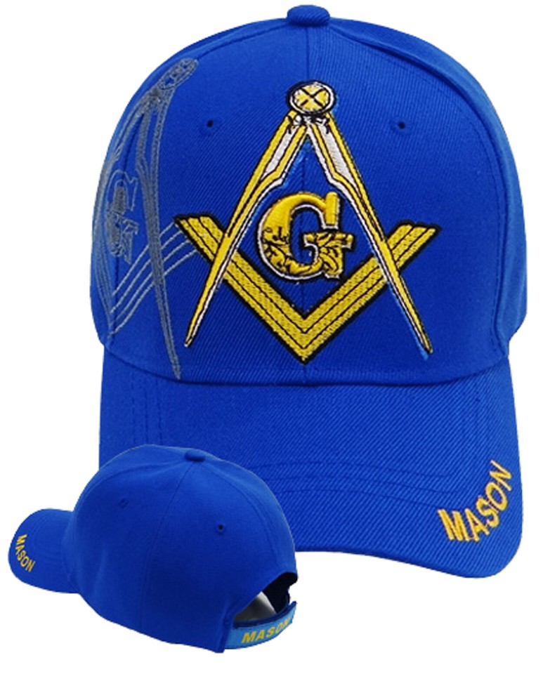 Mason Baseball Cap Blue Masonic Logo Hat Masons Emblem Freemasons ...