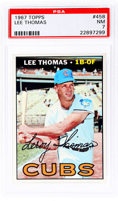 1967 Topps Lee Thomas #458 PSA 7 | eBay