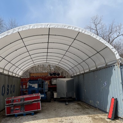 20x40 Shelter Canopy Kit Fits between 2 40' Shipping Containers NEW | eBay