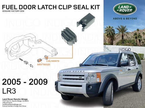 Land Rover Gas Fuel Door Latch Clip Seal Repair Kit 2005-2009 LAND ...