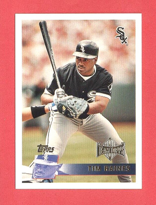 1996 TOPPS (BB) Tim Raines GOLD FOIL STAMPED TEAM TOPPS CARD #272 HOF ...