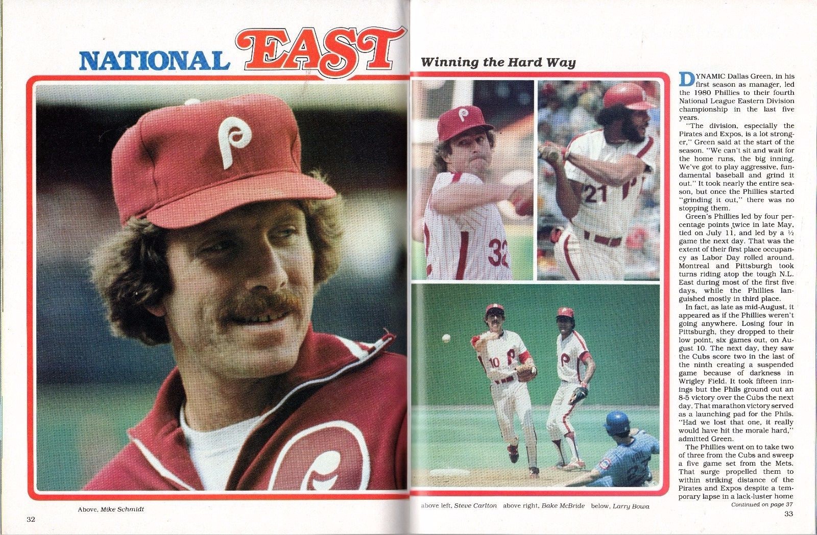 1980 World Series baseball program Philadelphia Phillies Kansas City ...