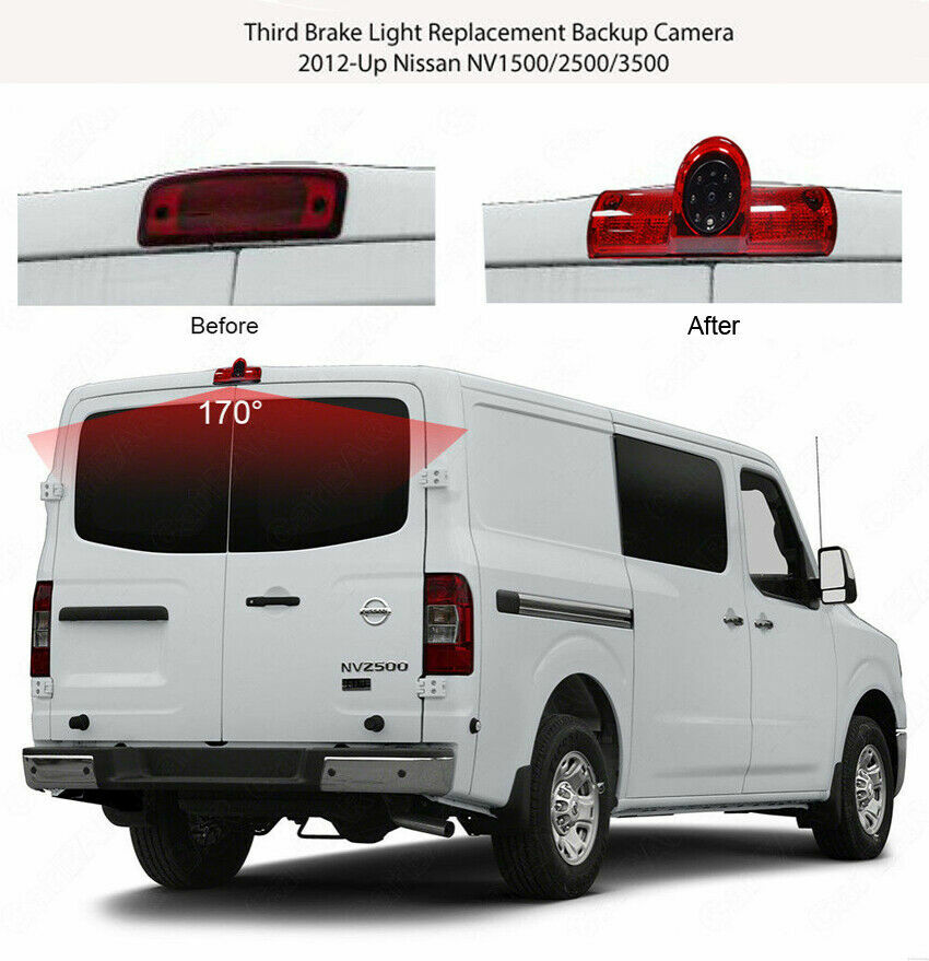 Rear View Reverse Backup Camera & Replacement Mirror Monitor For Nissan ...