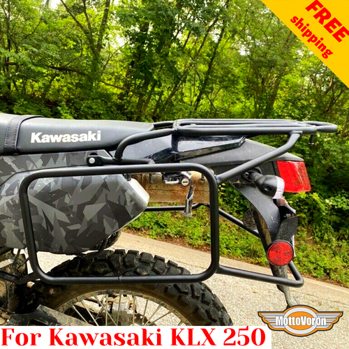For Kawasaki KLX 250 Rack luggage system KLX250SF Side carrier KLX250S ...