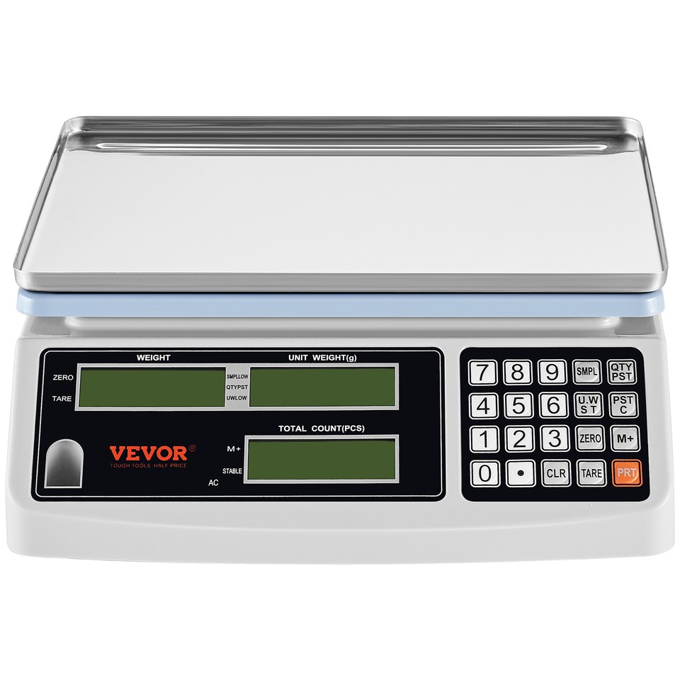 VEVOR Industrial Counting Scale Digital Counting Weighing Scale 15 kg x ...