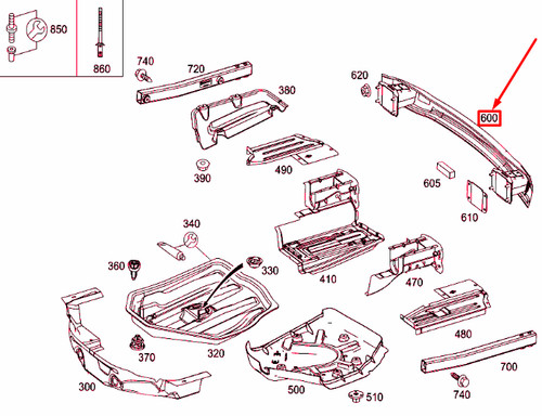 NEW MERCEDES-BENZ E C207 REAR CROSS MEMBER A2076100014 OEM | eBay