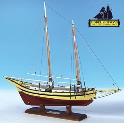 Model Shipways Glad Tidings Pinky Schooner 1:24 Wooden Ship #2180 ...