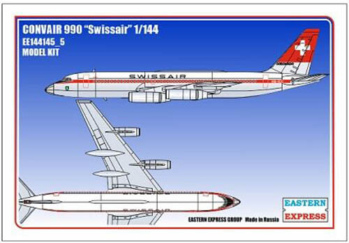 Eastern Express 1/144 Convair 990 Swiss Air Model Kit | eBay