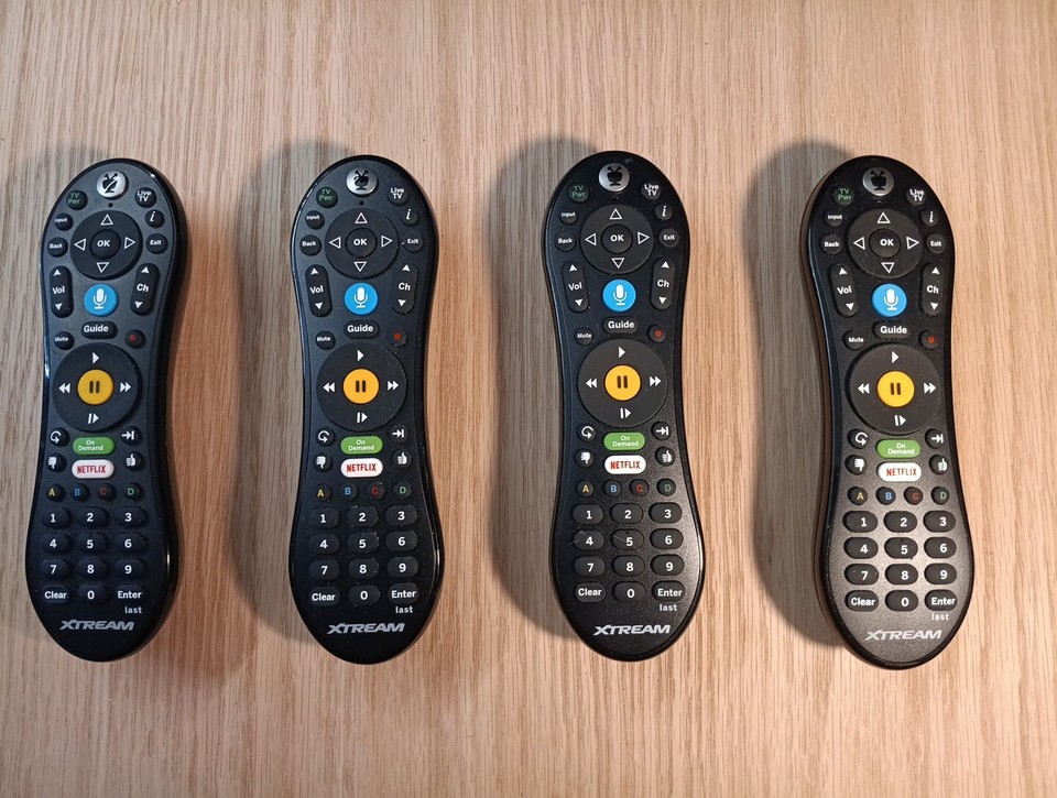 4 Lot Tivo VOX Voice Operated TV Remote Control Replacement Xtream ...