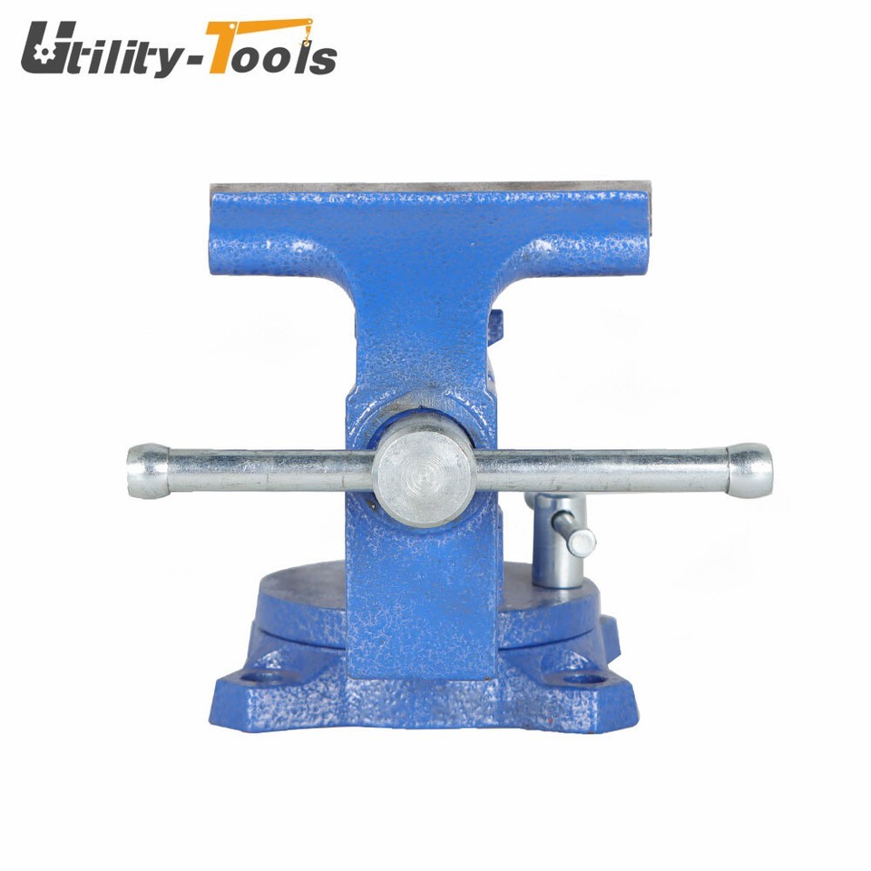 Heavy Duty 4-1/2" Bench Vise with Anvil Swivel Locking Base Table top ...