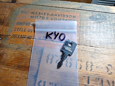 OEM Harley Davidson Key KY0 Softail Sportster XL Ignition Evo Evolution ...