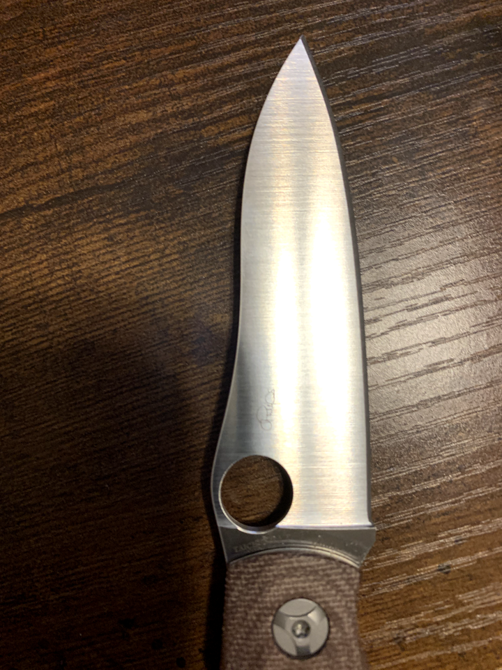 Spyderco Kapara S30V Steel and Wire Pocket Clip Ripp's Brown Canvas ...