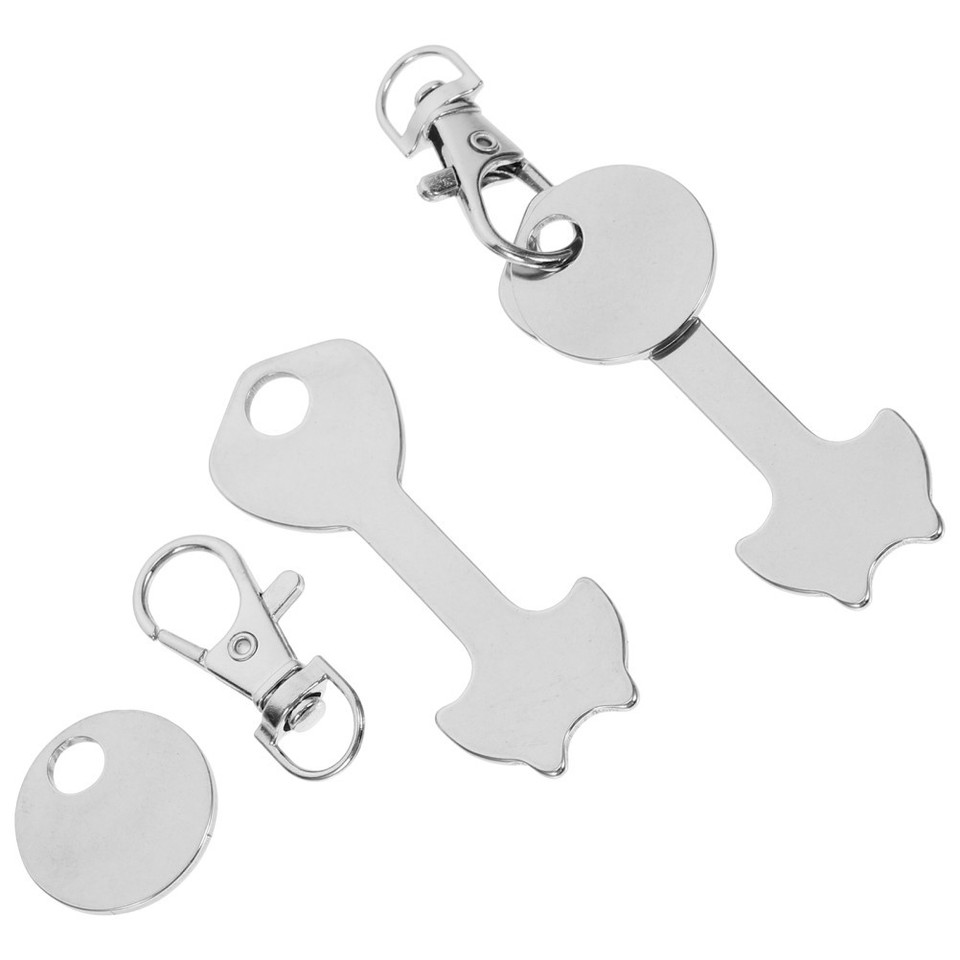 8 Sets Trolley Tokens For Shopping Trolley Key Buckle Keys Decor key ...