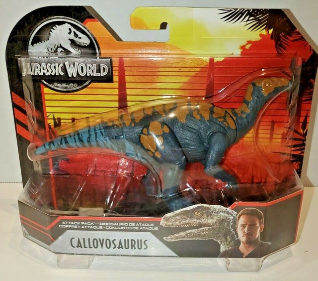 Jurassic World 2019 Callovosaurus Dinosaur Figure Attack Pack Park ...