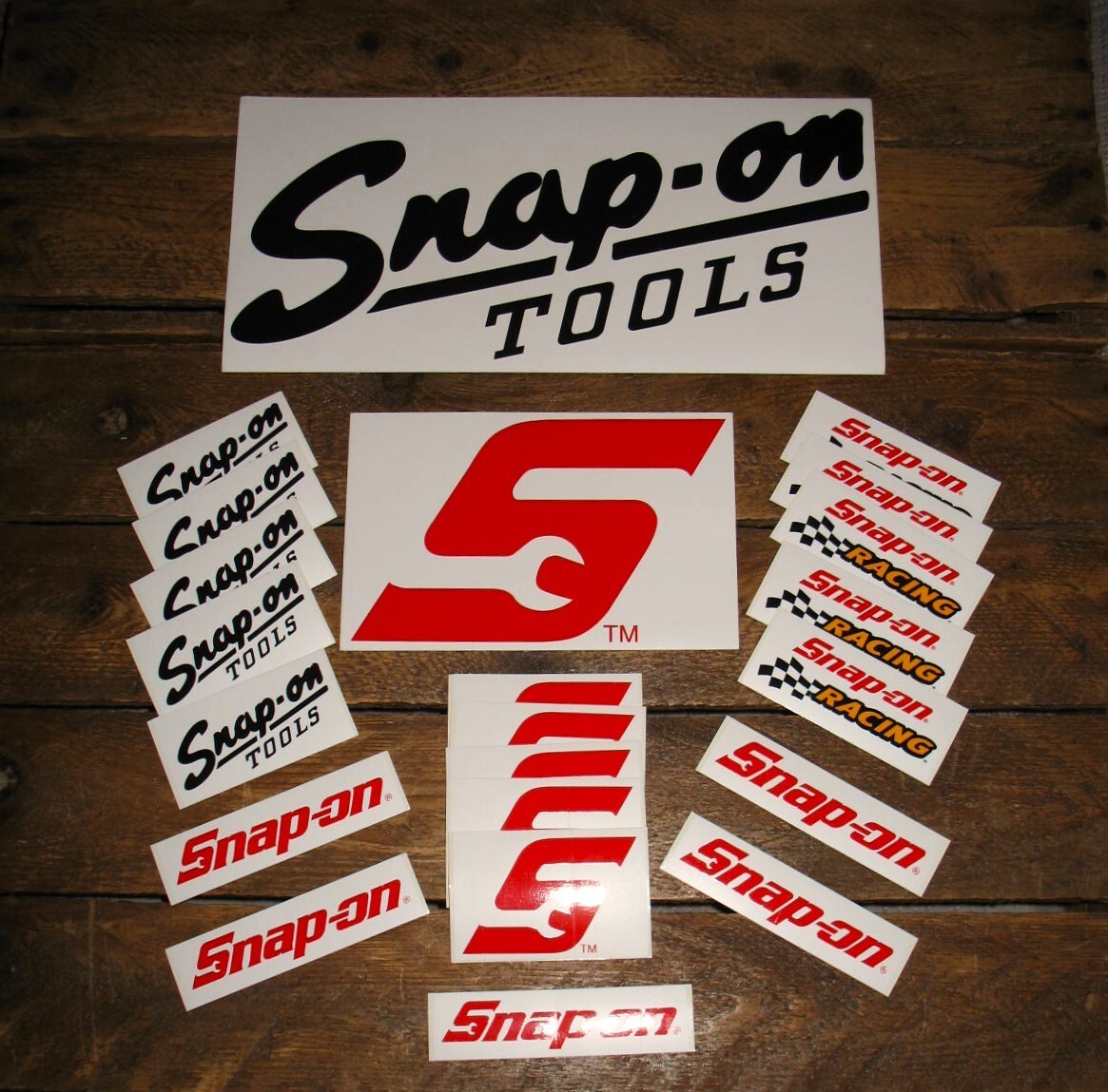Lot of 22 Vintage NOS Snap-on Tool Box, Bumper, Window Stickers Decals ...