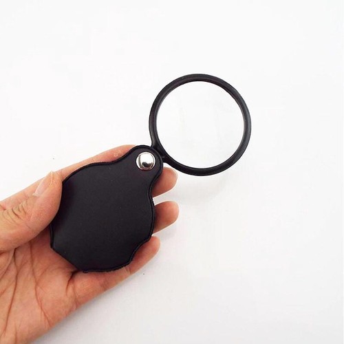 Mini 50mm 5X Pocket Folding Magnifier Loupe Magnifying Glass for ...