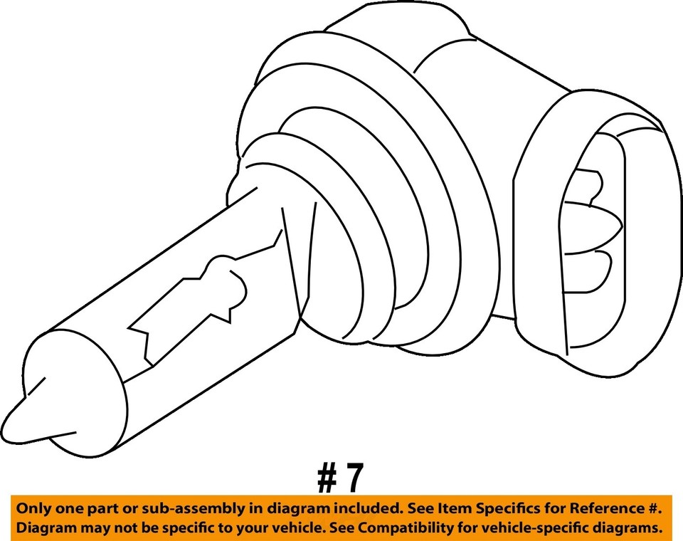 FORD OEM 10-22 Escape Front Lamps Headlamp Components-Headlamp Bulb ...
