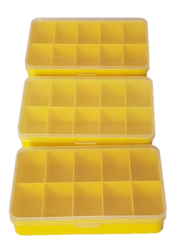 3 Mini Sorting Storage Boxes 10 Cavity 6"x3.5"x1" Crafts Beads Small ...