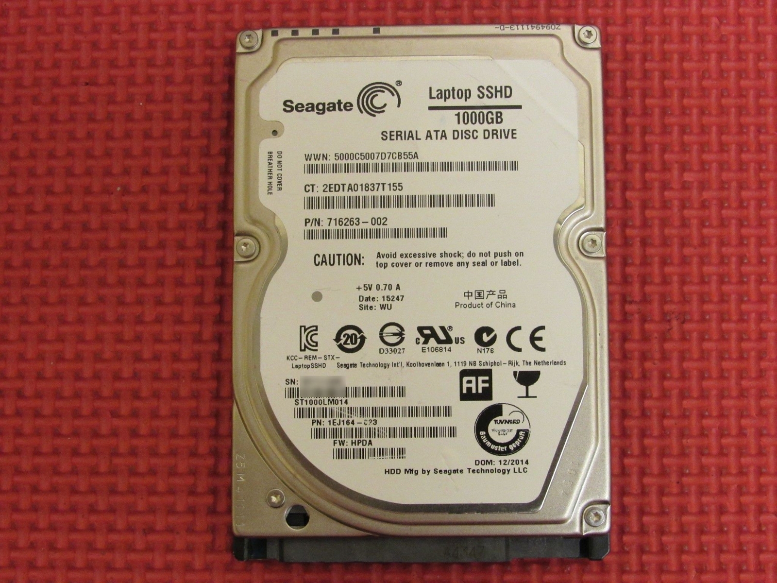 Seagate 1TB Laptop SSHD 2.5" SATA Laptop/Notebook Hard Drive ...
