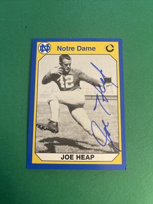 JOE HEAP Signed/ Autographed Notre Dame Football Card / D. 2011 | eBay