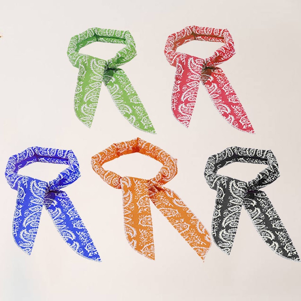 5 Pcs Cold Towels for Hot Weather Chilling Scarf Cool Neck Wrap Cooling ...