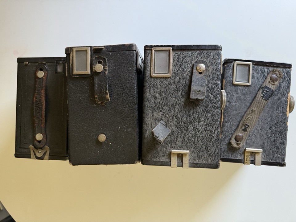 Four Vintage Box Cameras!! Untested!! Great For Parts Or Display!! | eBay