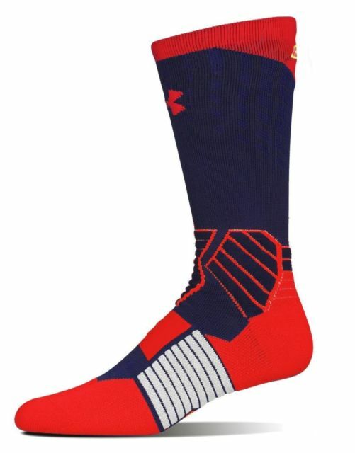 Under armour Stephen Curry Basketball Crew Men's Socks, Size L - Blue ...