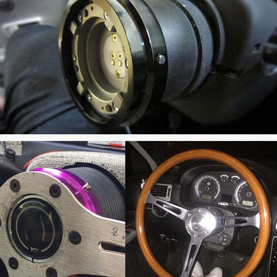 Universal Car Steering Wheel Quick Release Hub Racing Adapter Snap Off ...