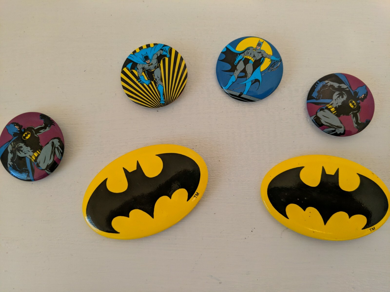 Vintage batman buttons pinbacks lot of 6 | eBay
