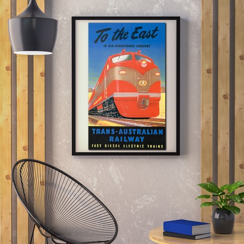 Vintage Australian Railway Advert Print - Poster Wall Art Print - Free ...