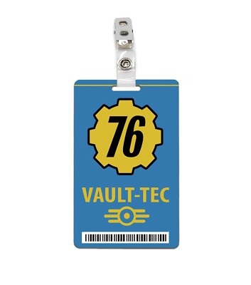 Fallout Vault-Tec Vault 76 ID Badge PVC Cosplay Halloween Costume | eBay