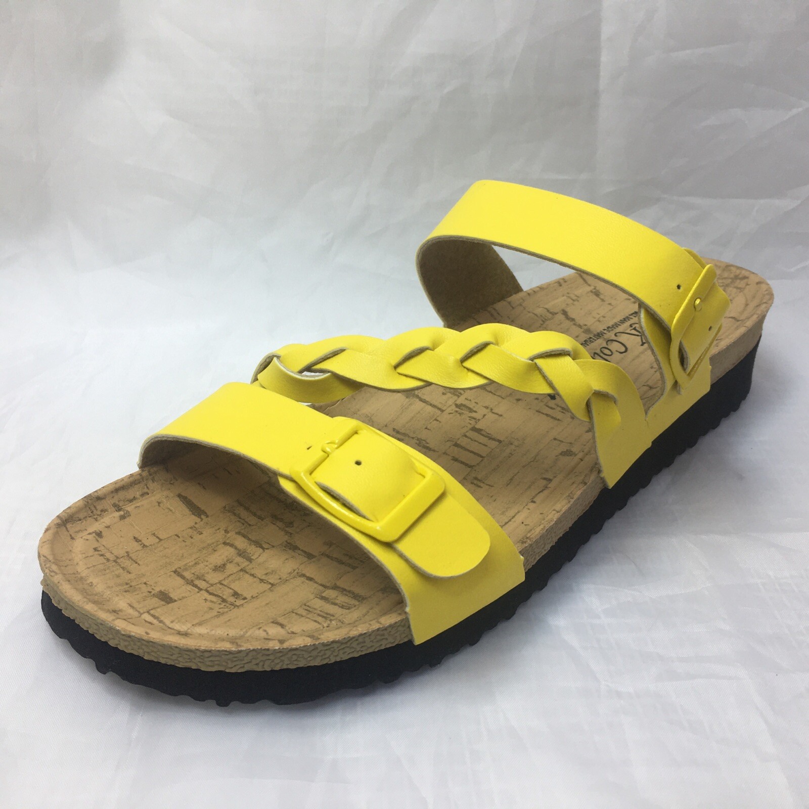 Birks R K Neon Slide Cork Footbed Foam Platform Buckles Women Sandal ...