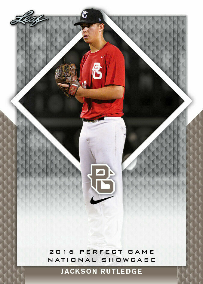 JACKSON RUTLEDGE 2016 LEAF "PERFECT GAME" SHOWCASE NIKE ALL-AMERICAN ...