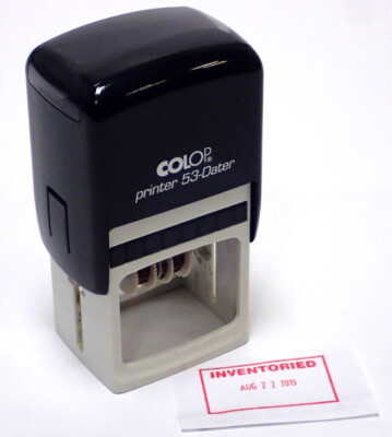 COLOP PRINTER 53-DATER PLASTIC SELF INKING DATE & TEXT STAMP ...