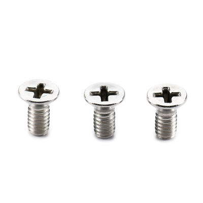 Musiclily Pro 3Pcs #8-32x3/8" Stainless Steel Phillips Countersunk ...