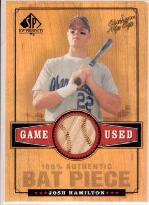 Josh Hamilton Card 2000 SP Top Prospects Game Used Bats #GJH | eBay