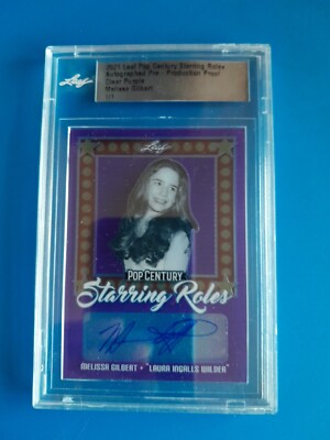 Melissa Gilbert 1/1 Clear Purple SR Autographed Proof 2021 Leaf Pop ...