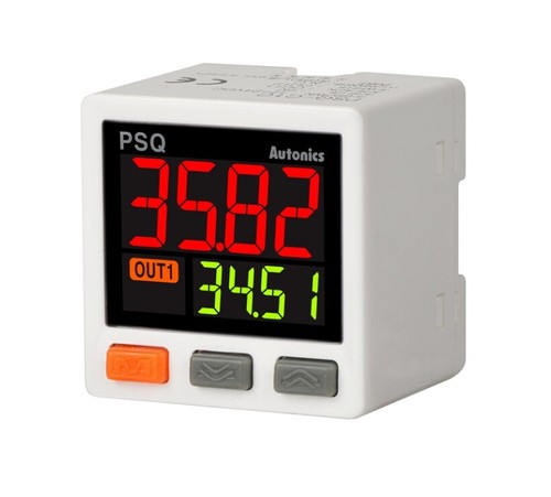 Autonics PSQ Series Dual Digital Compound Pressure Pneumatic type PNP ...