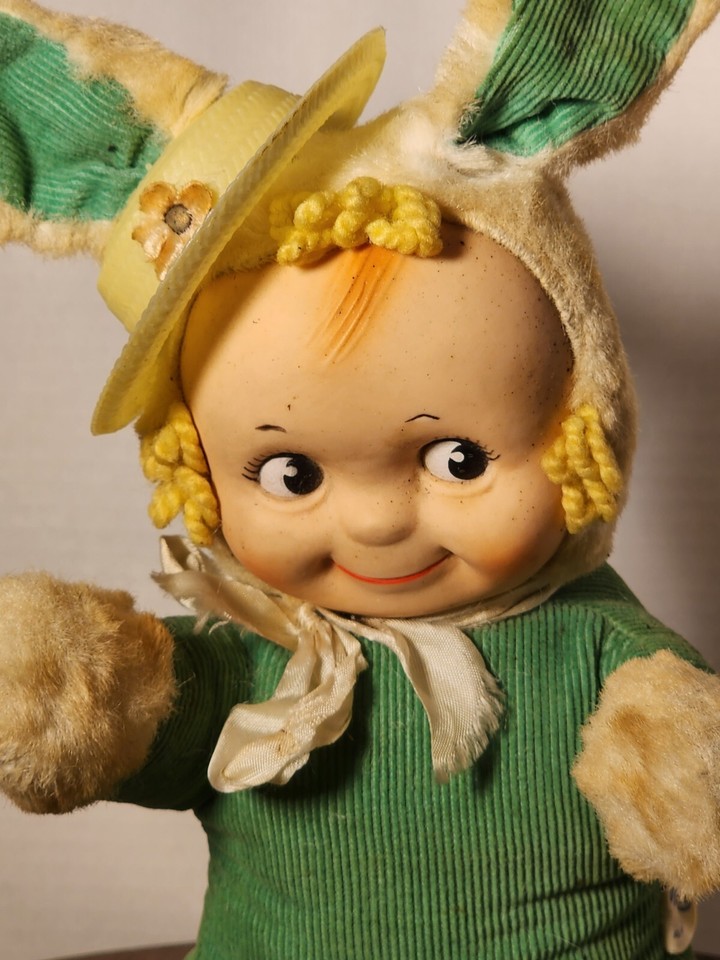 Rare Japan Kewpie Doll Bunny Rabbit Knickerbocker w/music box | eBay