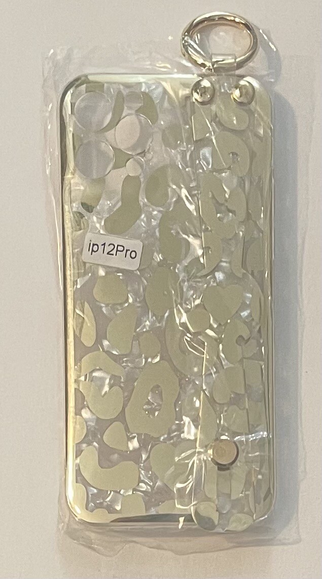 Phone Case For Apple iPhone 12 Pro Pearl Gold Cheetah Print With Ring ...