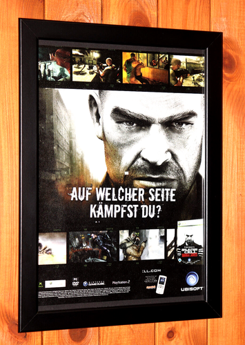Tom Clancy's Splinter Cell Double Agent PS2 Promo small Poster / Ad ...