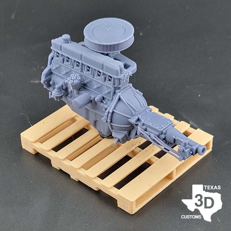 Clifford 4bbl Ford 300 Inline 6 model engine resin 3D printed 1:24-1:8 ...