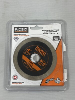RIDGID HD-CT40CP 4" Tile Diamond Blade Continuous Rim Open Package | eBay