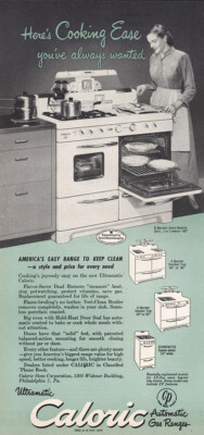1949 Caloric Gas Ranges: Cooking Ease Vintage Print Ad | eBay