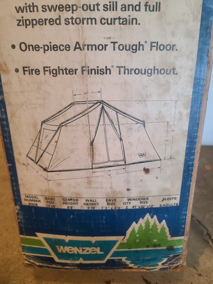Wenzel Vantage CANVAS Cabin Tent 12 x 9 | eBay